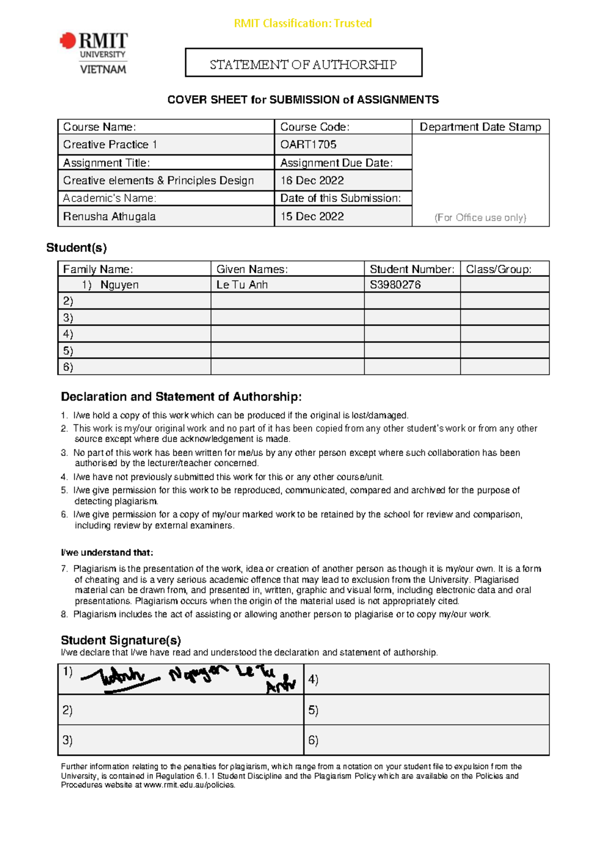 RMIT+Statement+of+Authorship copy-1 - RMIT Classification: Trusted ...
