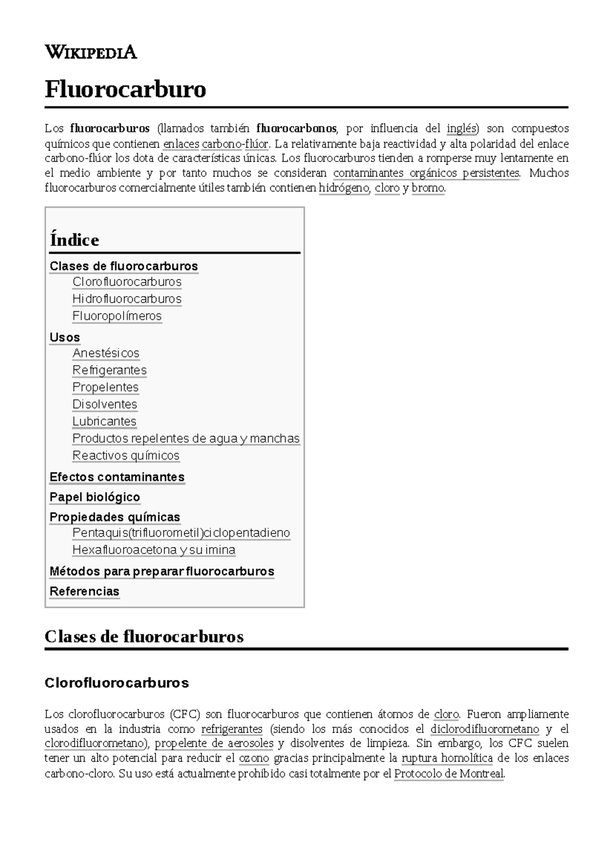 Fluorocarburo - Minerales - Fluorocarburo Los fluorocarburos (llamados también fluorocarbonos ...