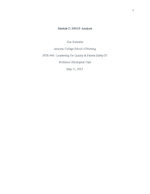 ATI Nurse's Touch The Leader - Who is taking the lead? What are your ...