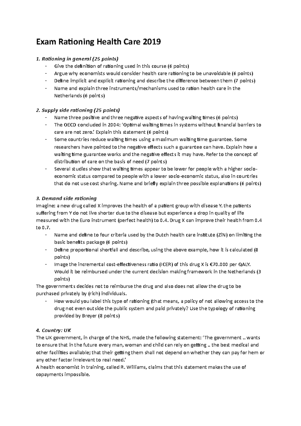Exam RHC 2019 - Exam practice questions - Patient Centered Care ...