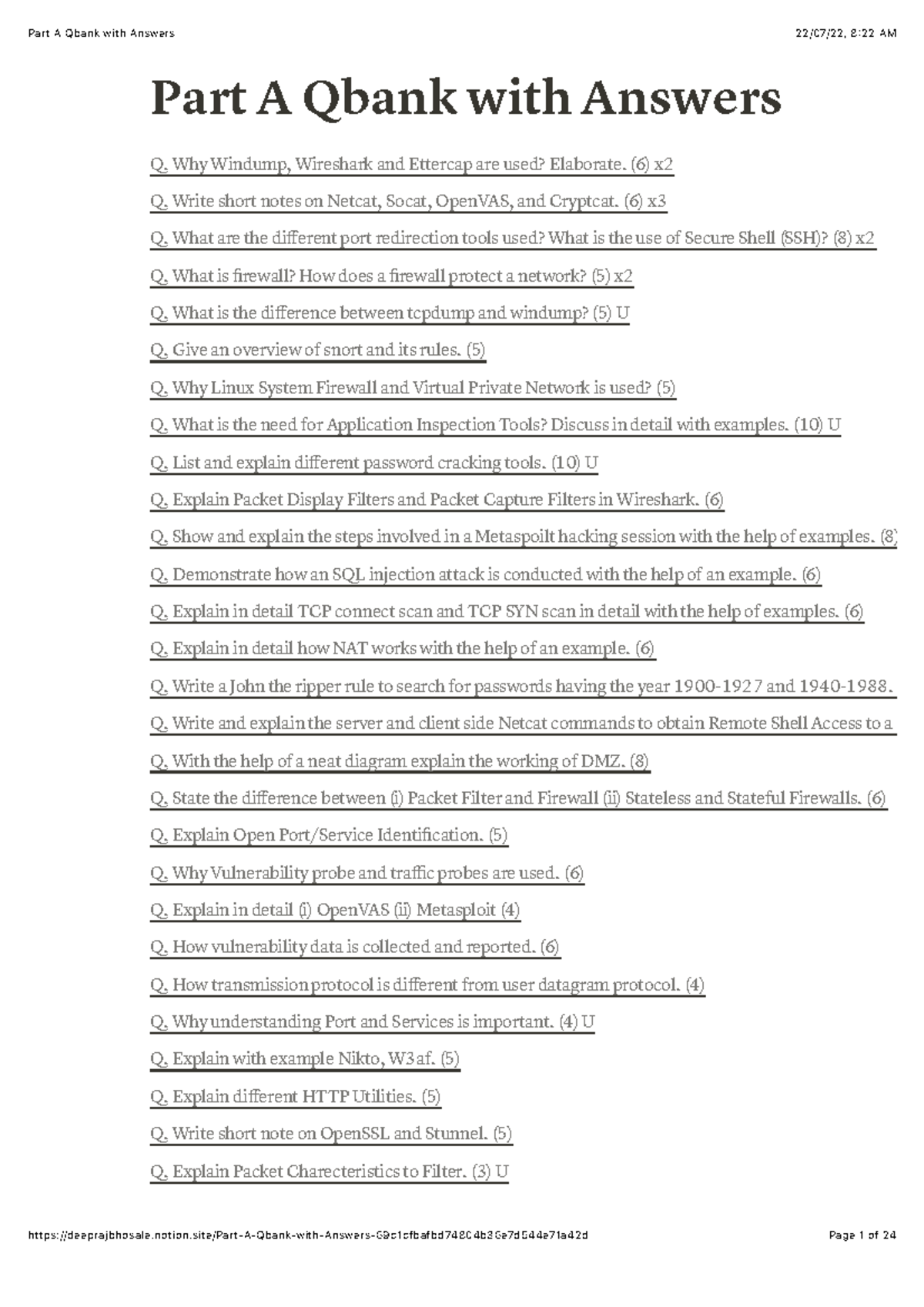 Part A Qbank with Answers -A-Qbank-with-Answers ...