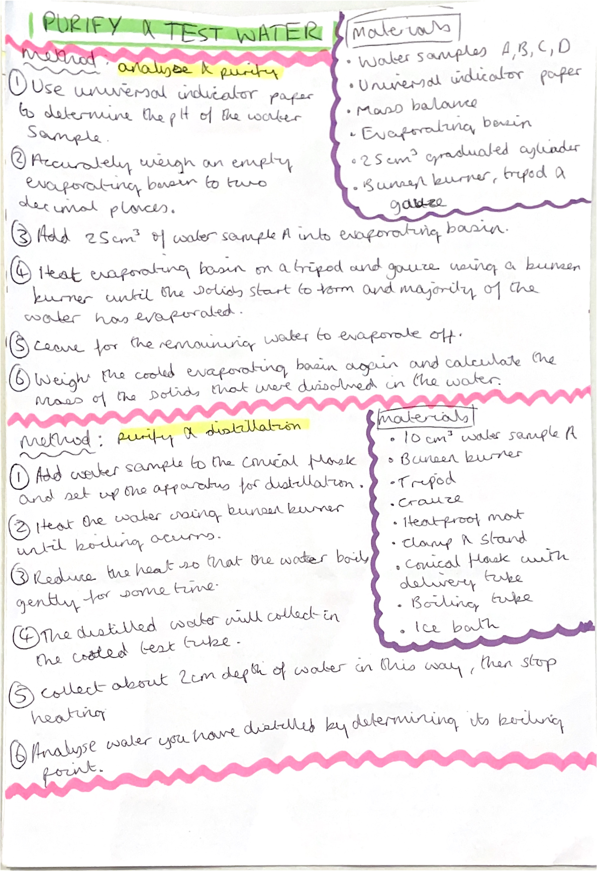 CHEMISTRY REQUIRED PRACTICALS - Studocu