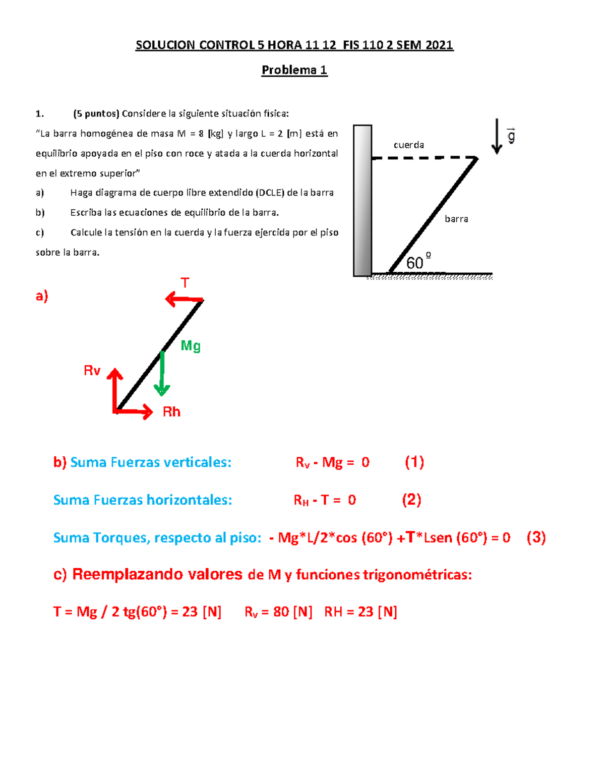 Solucion Control 5.1 FIS 110 2 sem 2021 - SOLUCION CONTROL 5 HORA 11 12 FIS 110 2 SEM 2021 ...