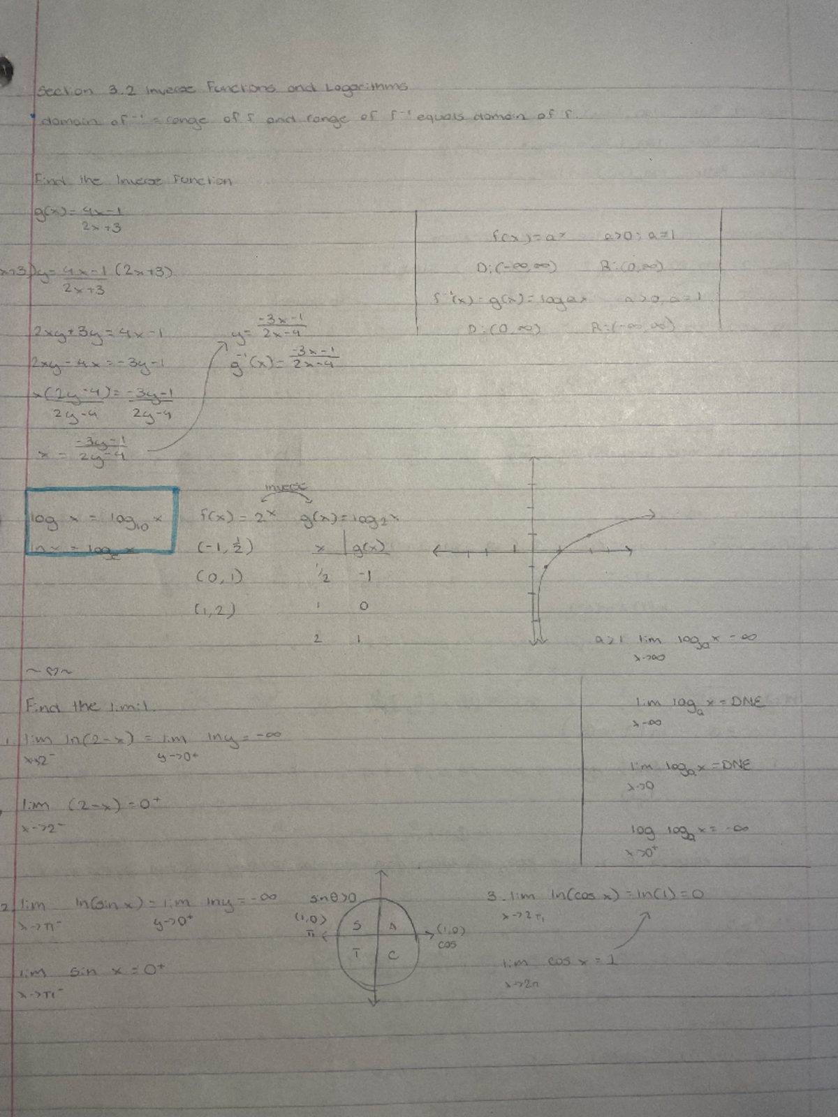 IMG-7817 - Notes and coursework from calculus 1 class with a very ...