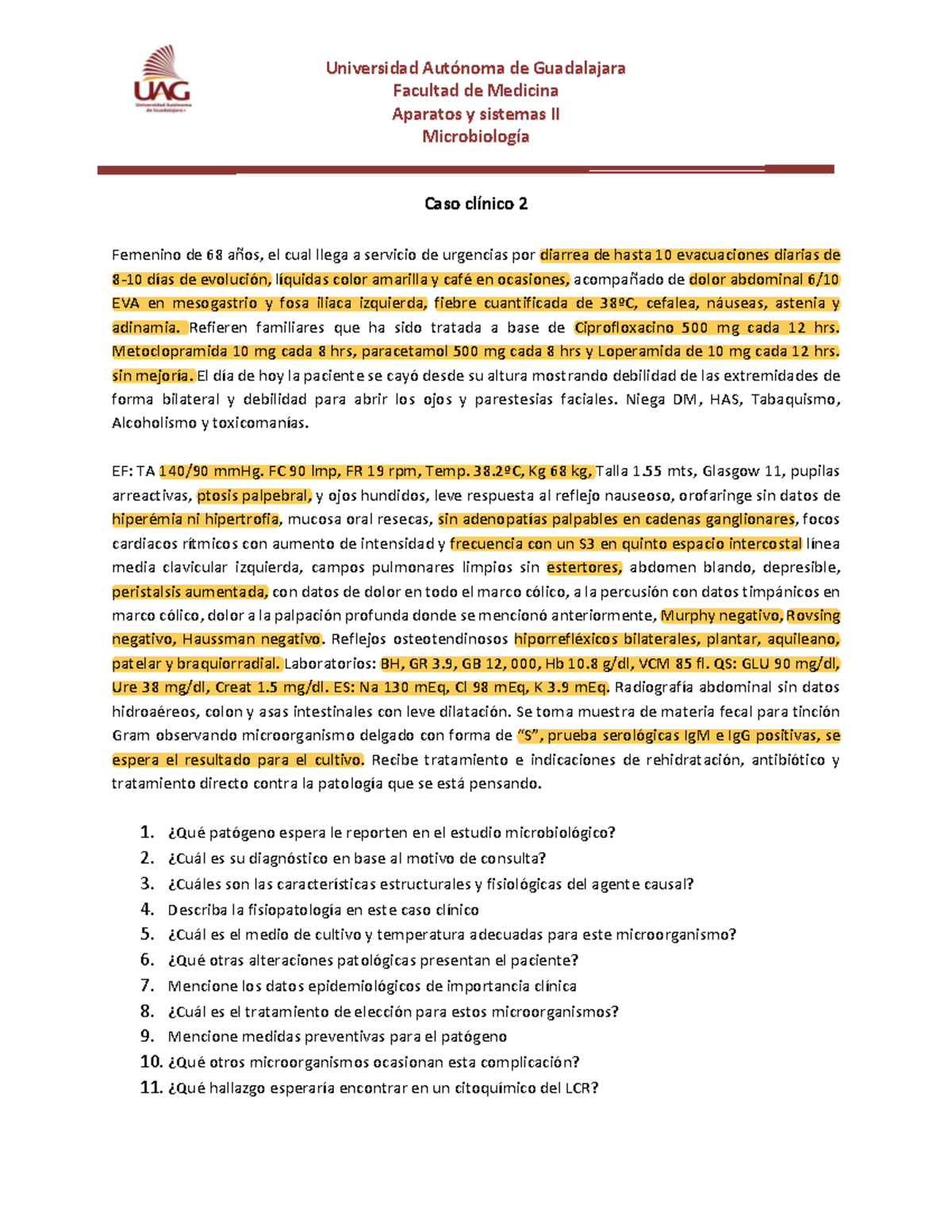 Caso Clínico 2 - Warning: TT: undefined function: 32 Warning: TT: undefined function: 32 ...