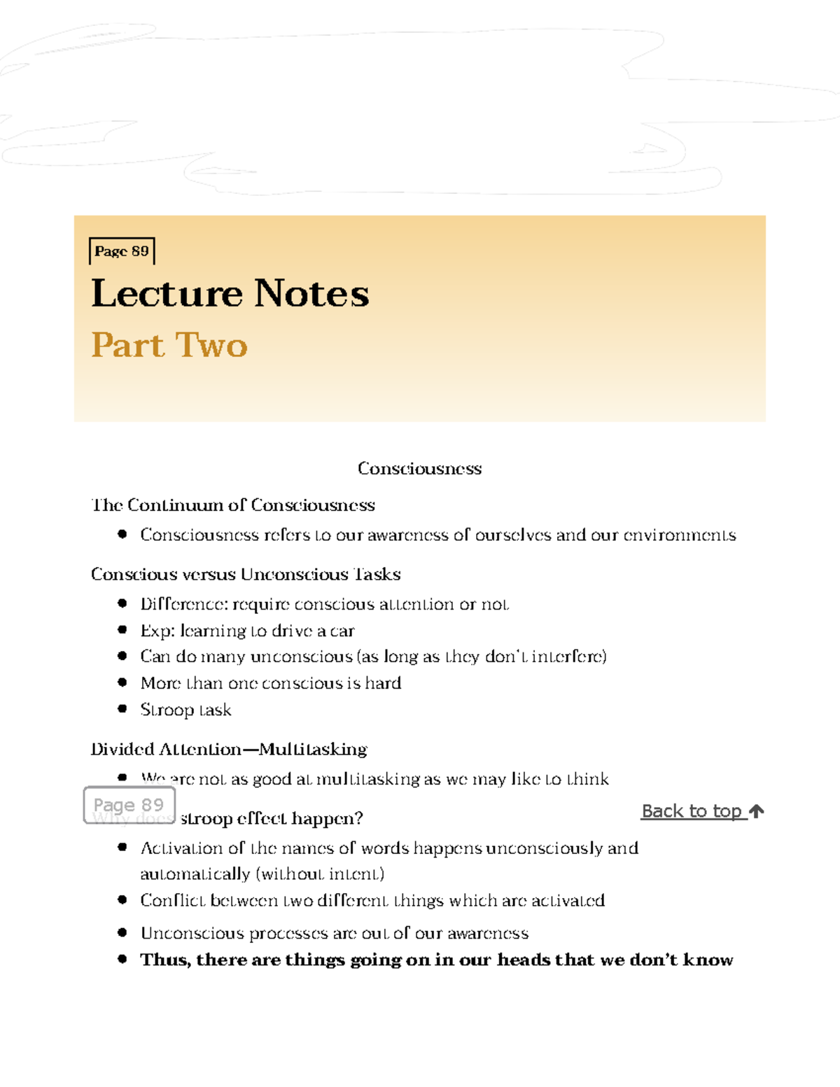 Lecture Part Two Notes - ! 4 - Language Page 89 Lecture Notes Part Two ...