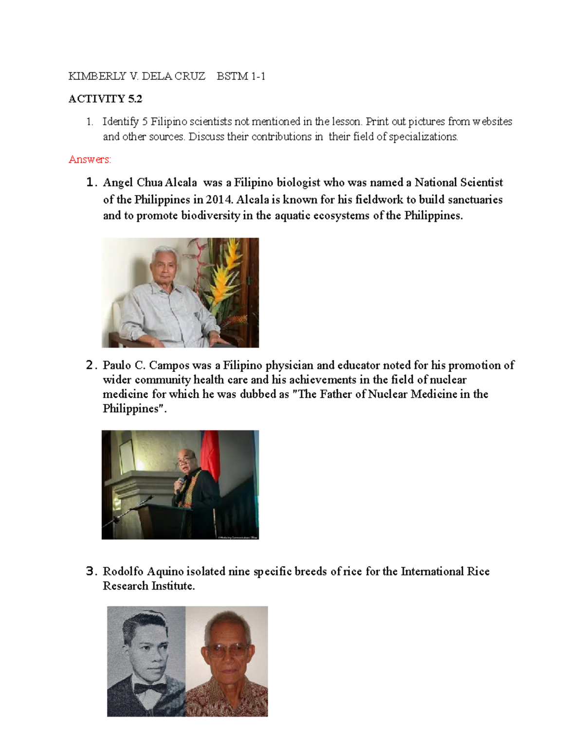 Activity 5 - Sts act - KIMBERLY V. DELA CRUZ BSTM 1- ACTIVITY 5. 1 ...
