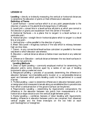 Surveying Lesson 24 Summary - LESSON 24: MERIDIANS Types of Meridians ...