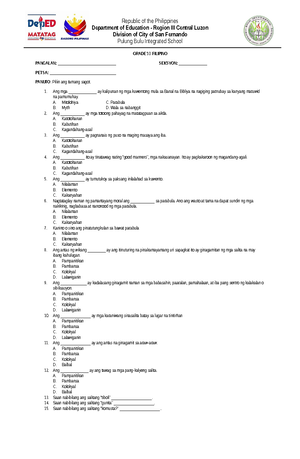 Learning Target Objectives 1 - Learning Target-Objectives -Criteria ...