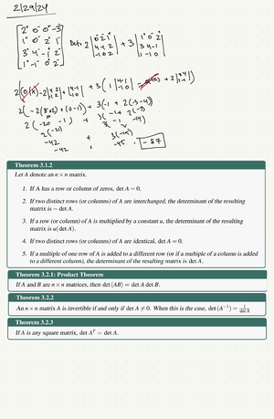 3-5-24 Math 346 Class Notes - MATH 34600 - Studocu