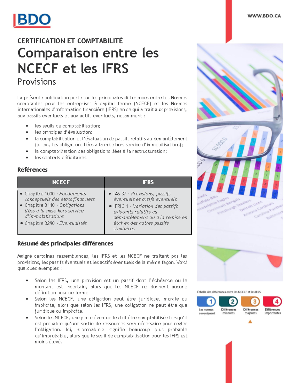 ASPE-IFRS-Comparison Provisions Final FR-CA - CERTIFICATION ET ...
