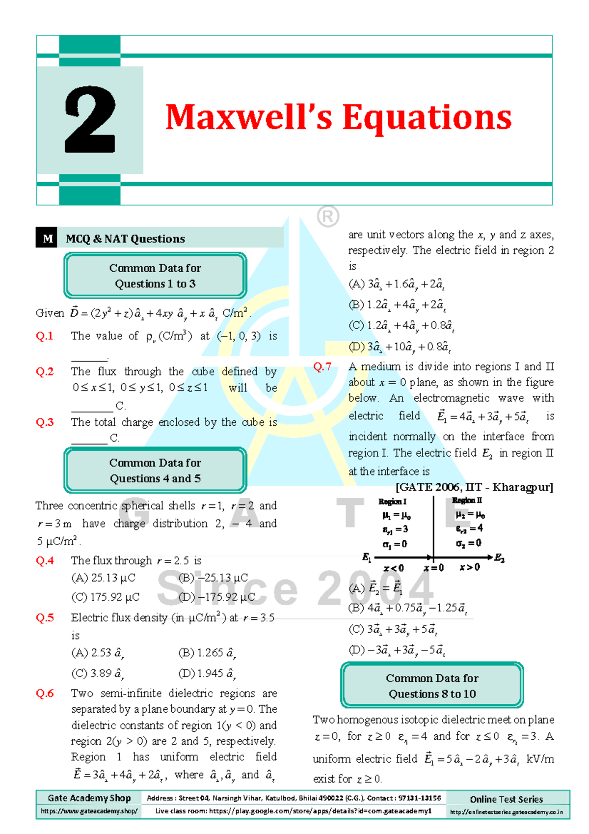 025c5a0b18554-Chapter - 2 [Maxwells Equations] - Address : Street 04 ...