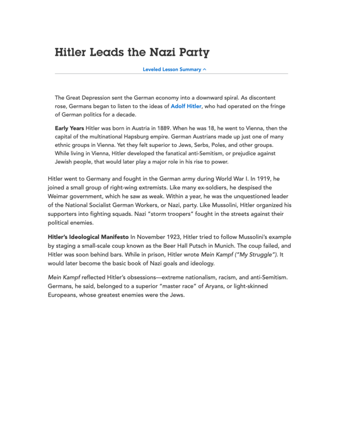 Hitler - World History - Studocu Hitler - World History - Studocu