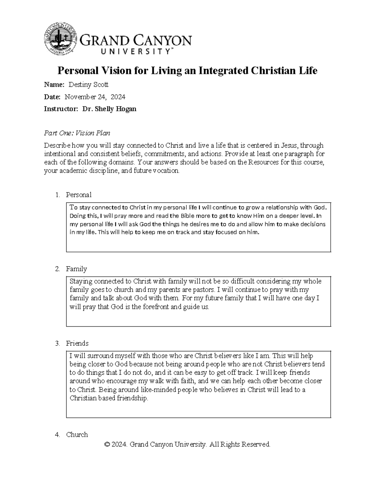 CWV 316 RS T8Personal Vision For Living An Integrated Christian Life ...