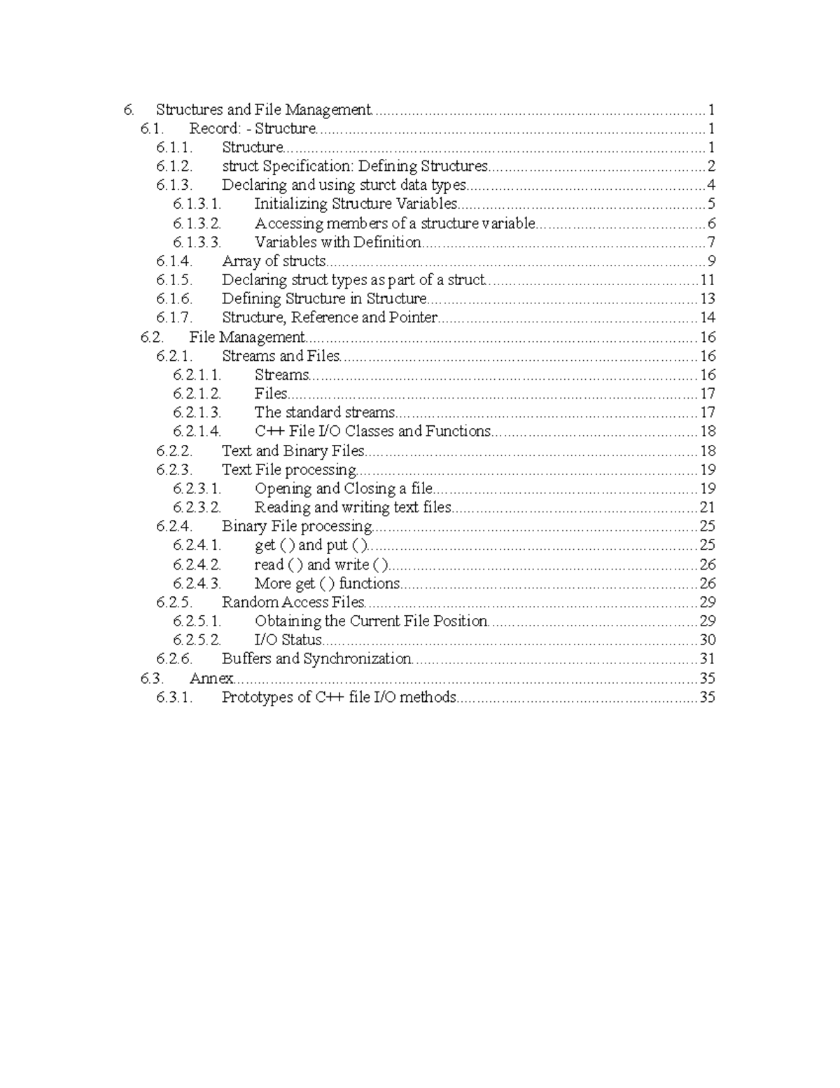 Chapter 6- Structures Files Management - Structures and File - Studocu
