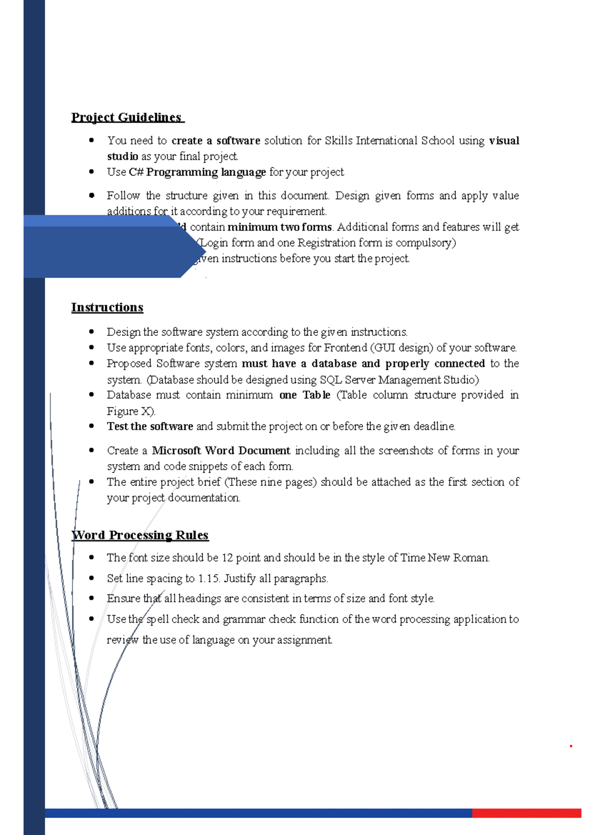 C-2 - Maths - Project Guidelines You need to create a software solution ...