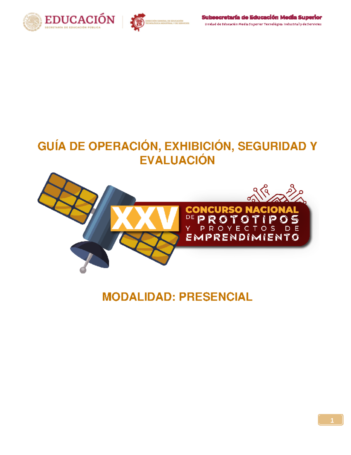 GUÍA XXV Concurso Nacional DE Prototipos Y Proyect 221117 230711 ...