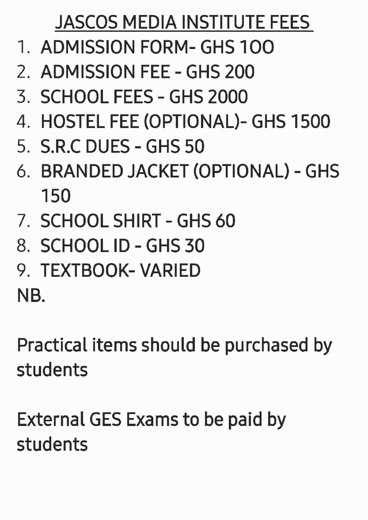 Jmi school fees - African Studies - Studocu