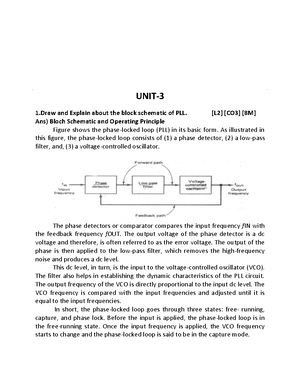 Ldica-UNIT-2 - UNIT-II 1 about the operation of Astable Multivibrator using 555 Timer and also ...