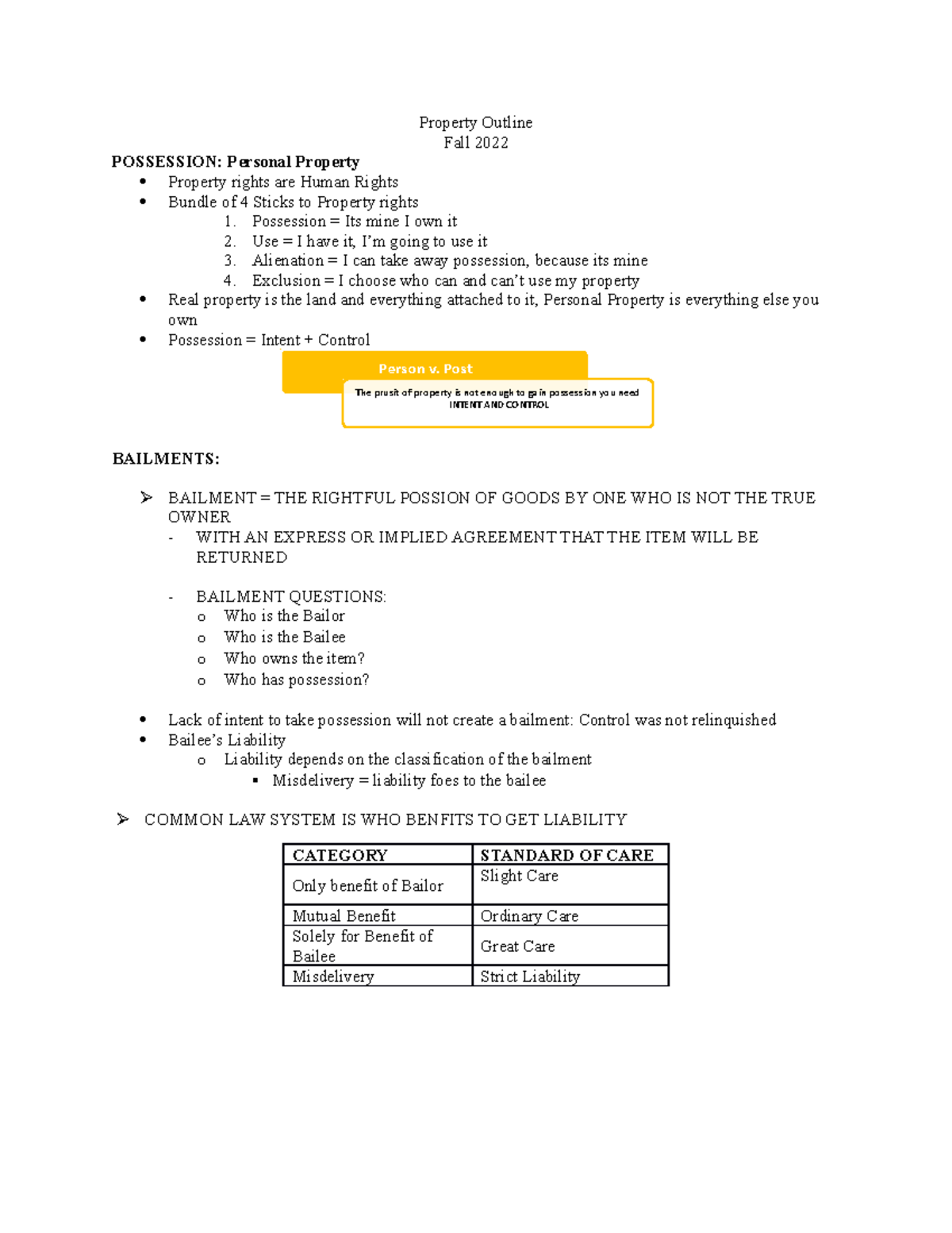 Property Outline - ####### Property Outline ####### Fall 2022 ...