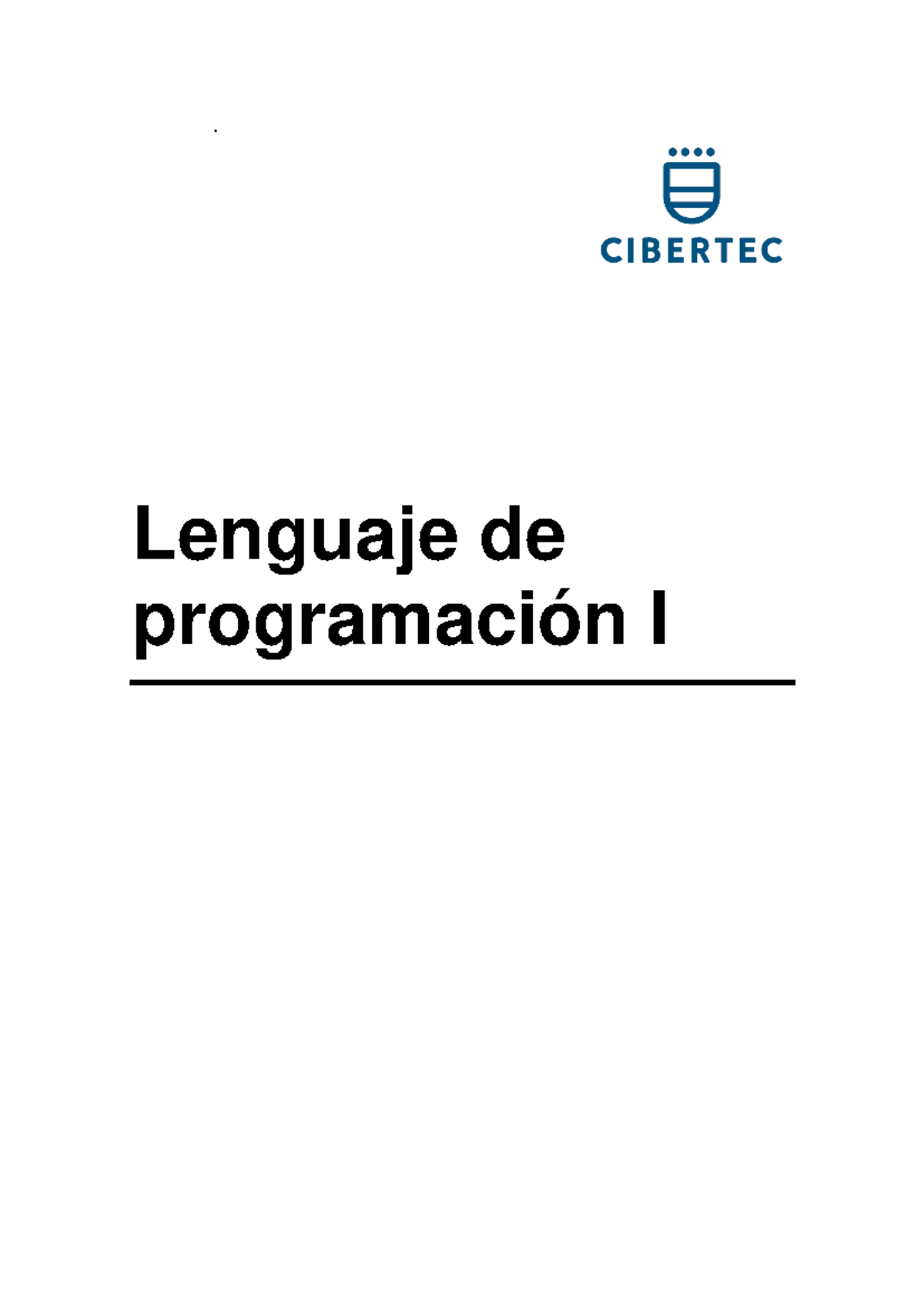2.- MN 2022 Lenguaje de Programación I (1891) - . Lenguaje de ...