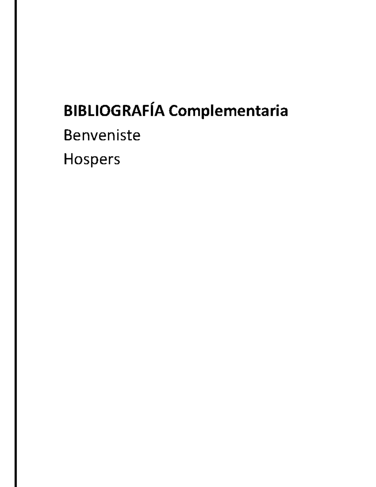 Bibliografía Complementaria Unidad 1 - BIBLIOGRAFÍA Complementaria ...
