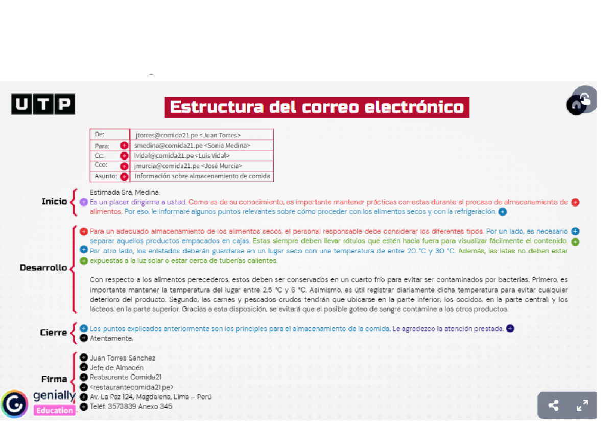 Estructura DEL Correo Electronico - Redacción - Studocu