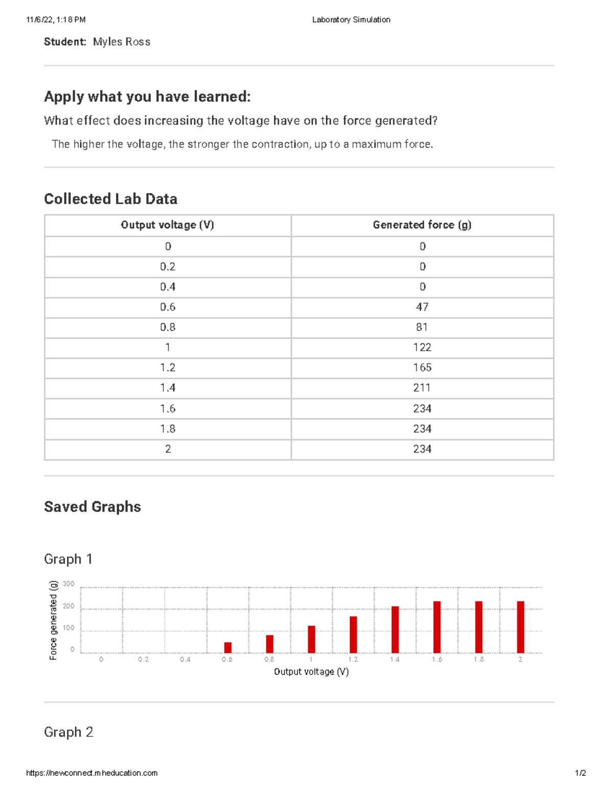 Ross.Electrical Stimulation Lab - 11/6/22, 1:18 PM Laboratory ...