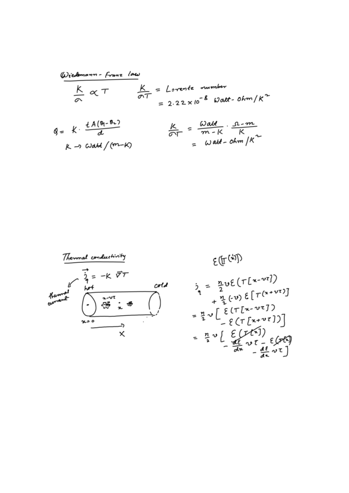 Thermal conductivity - Physics - Studocu