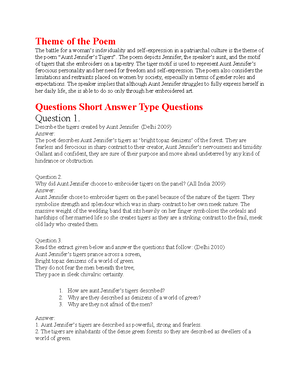 Keeping Quiet Short & Long Answer Type Questions - Keeping Quiet Short ...