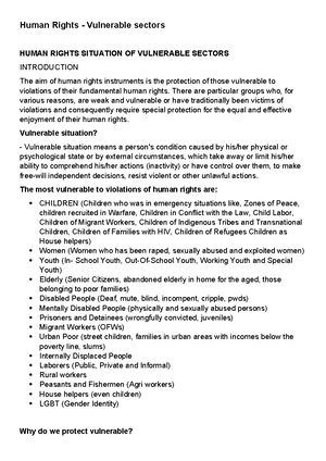 HR ESCR - Human Rights – ESCR Economic Social and Cultural Rights ...