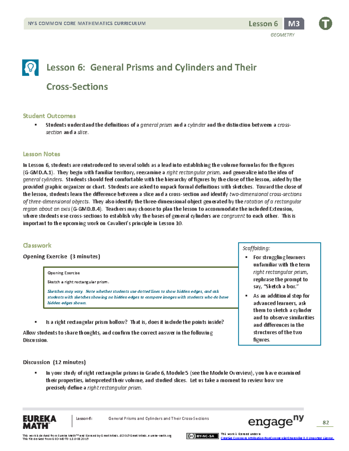 Geometry m3 topic b lesson 6 teacher - GEOMETRY Lesson 6: General ...