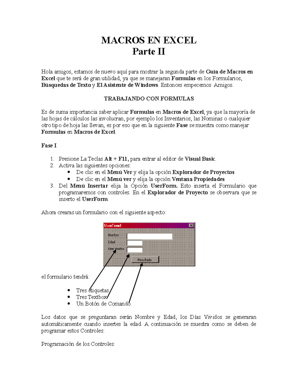 Guia Macros de Excel II - MACROS EN EXCEL Parte II Hola amigos, estamos ...