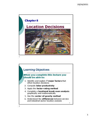 Chapter 9- Layout Decisions - 1 Chapter 9 Layout Decisions 2 Learning ...