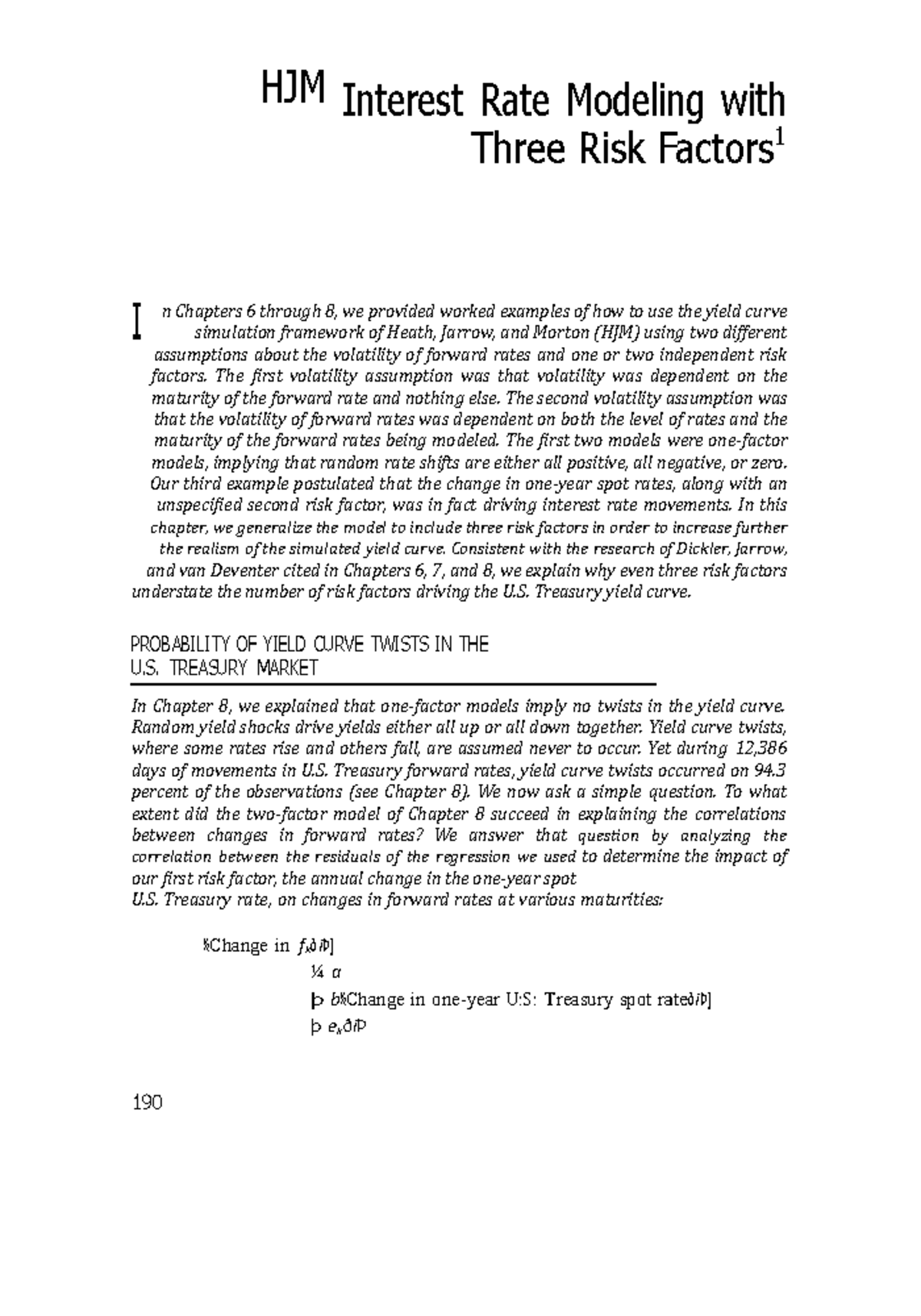 37 Financial Risk Management - HJM Interest Rate Modeling with Three ...