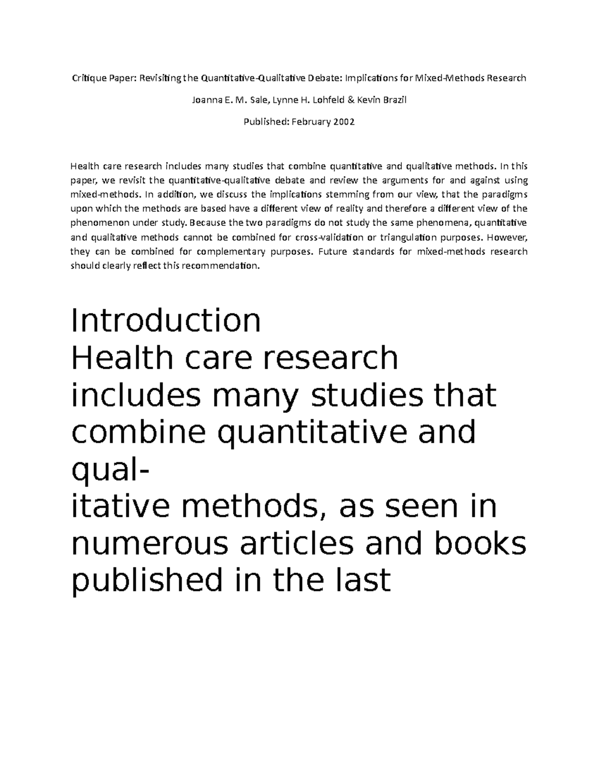 Critique Paper with the help of studying the math problems - Critique ...