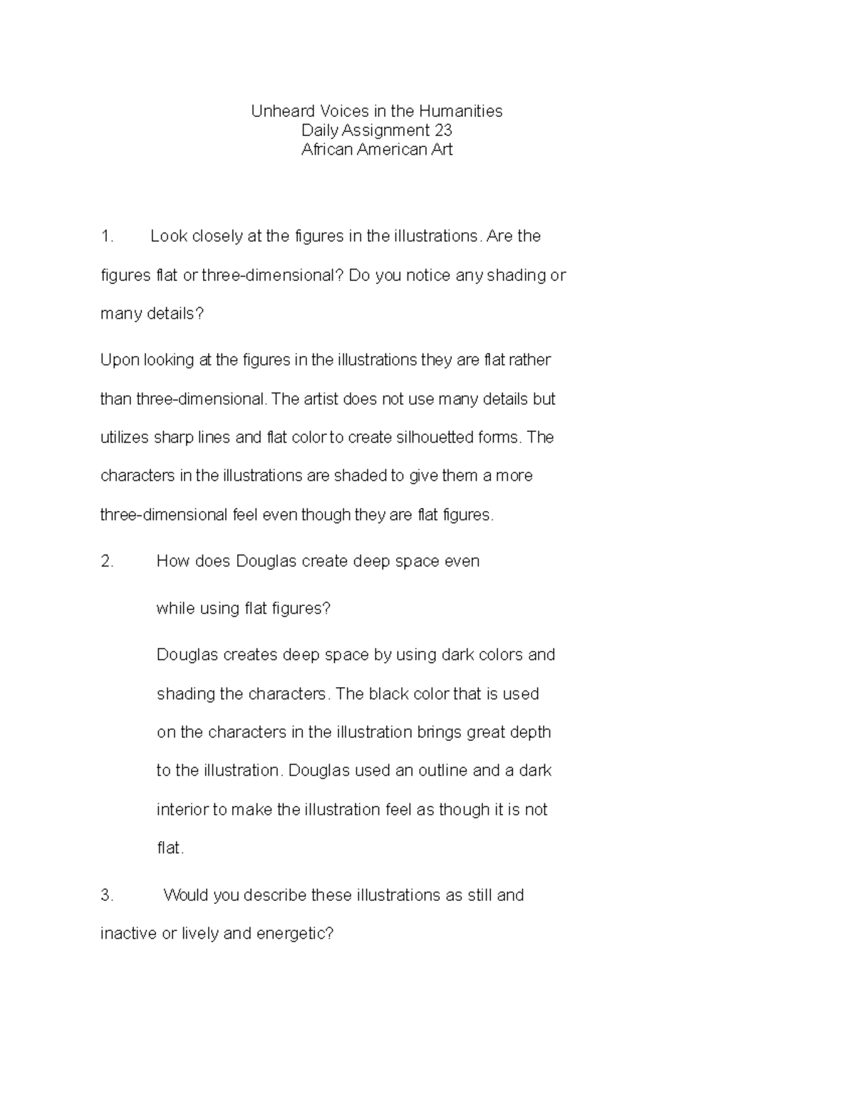 African American Art - great resource - Unheard Voices in the ...