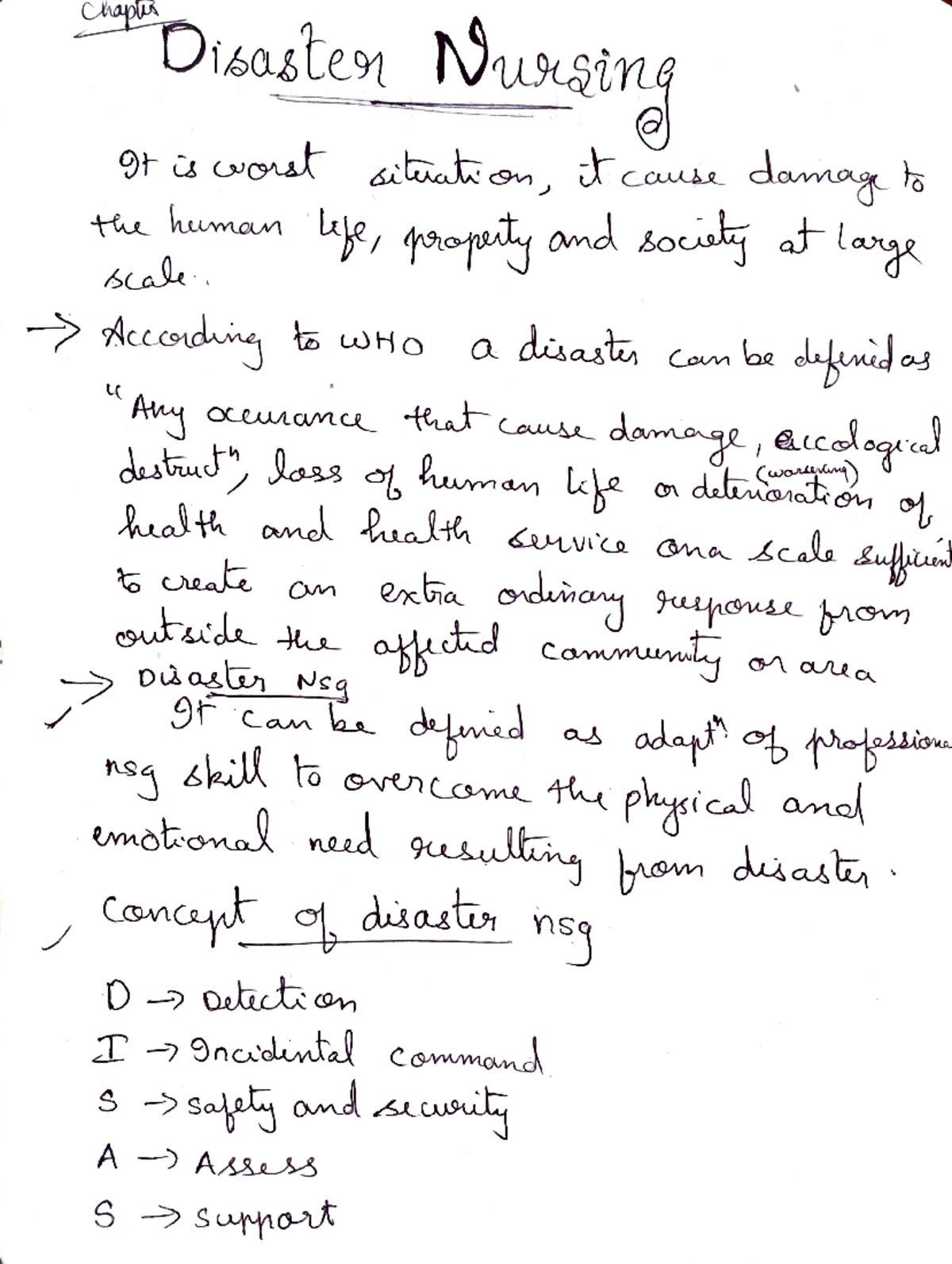 Disaster Nursing - simple lecture notes for nurses - Cnapps Disasten ...