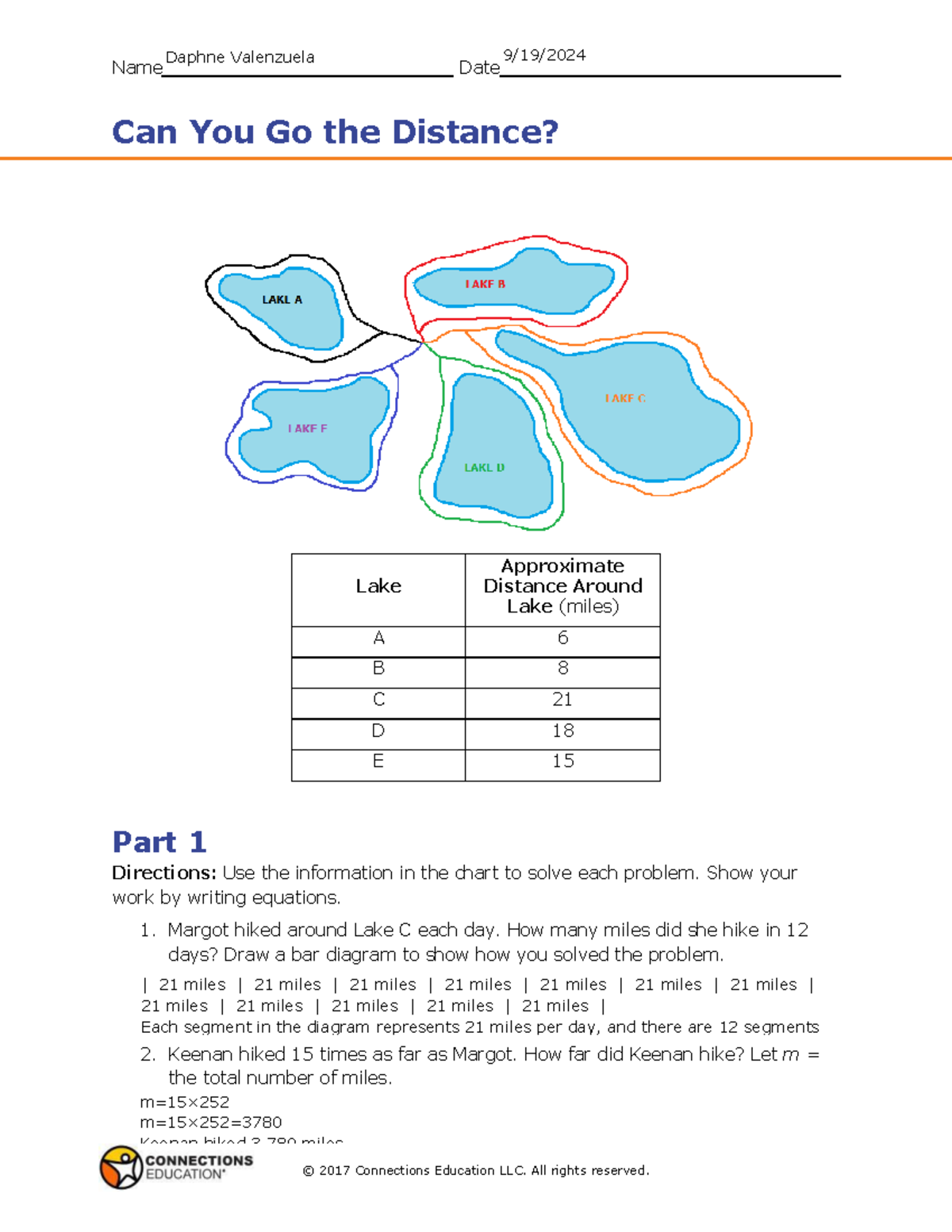 Math portfolio - Math - Name © 201 7 Connections Education LLC. All ...