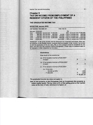 Chapter 4 - TAX - lncome Tax Law and Accounting Chapter 4 TAX ON ...