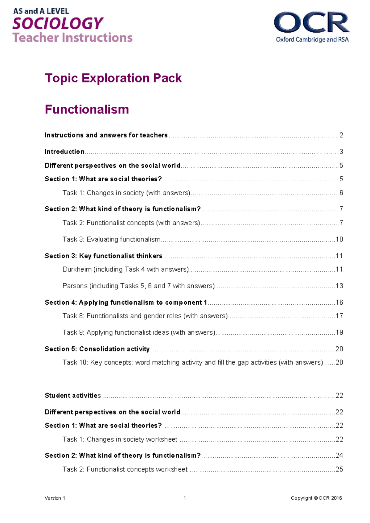 292475-functionalism - Topic Exploration Pack Instructions and answers ...