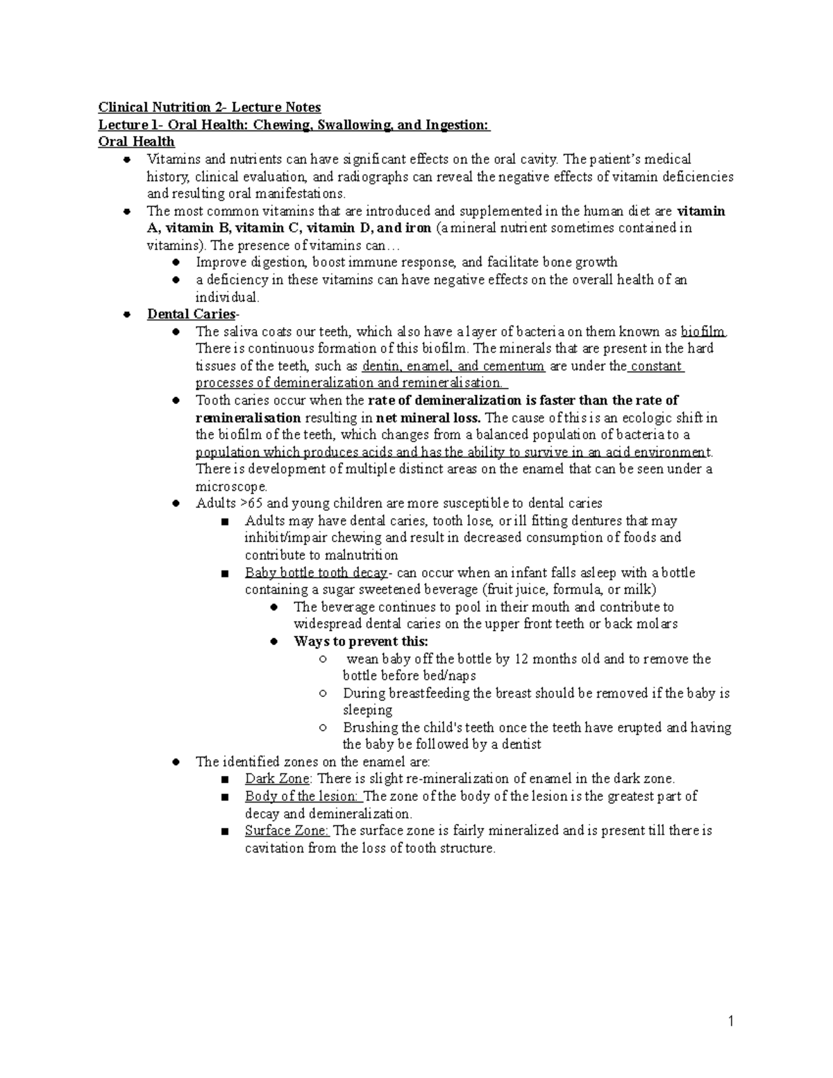 Clinical 2 Notes - Contains all lectures for Dr. wong - Clinical ...