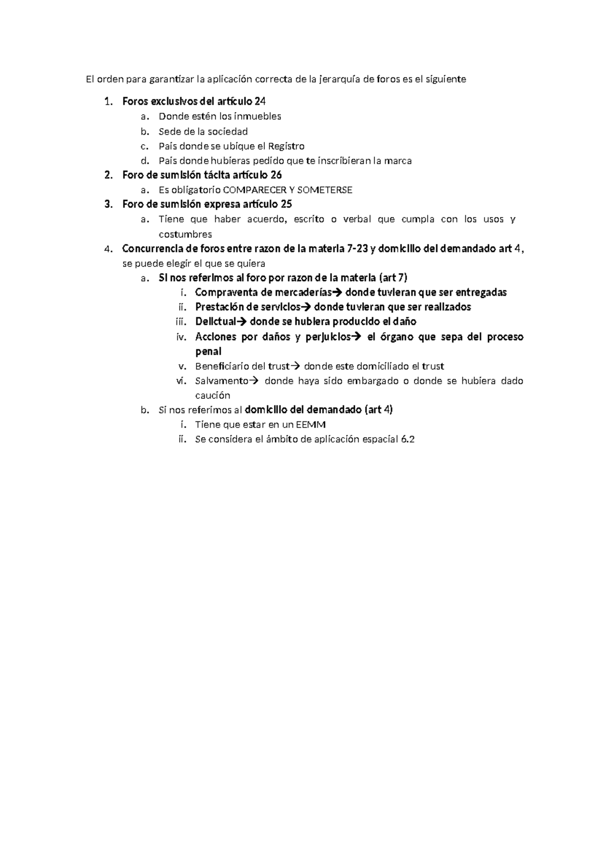 Esquema de foros - El orden para garantizar la aplicación correcta de ...
