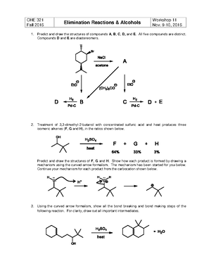 Assignment 4 - Intro to Synthesis - CHE 321 Fall 2016 Intro to ...