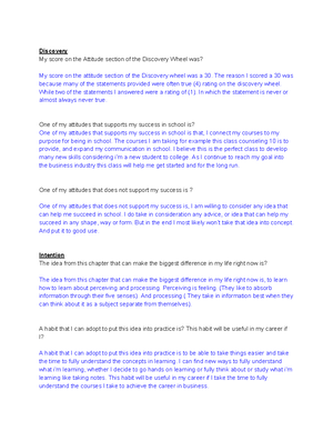 My score on the Memory section of the Discovery Wheel was -2 (dragged ...