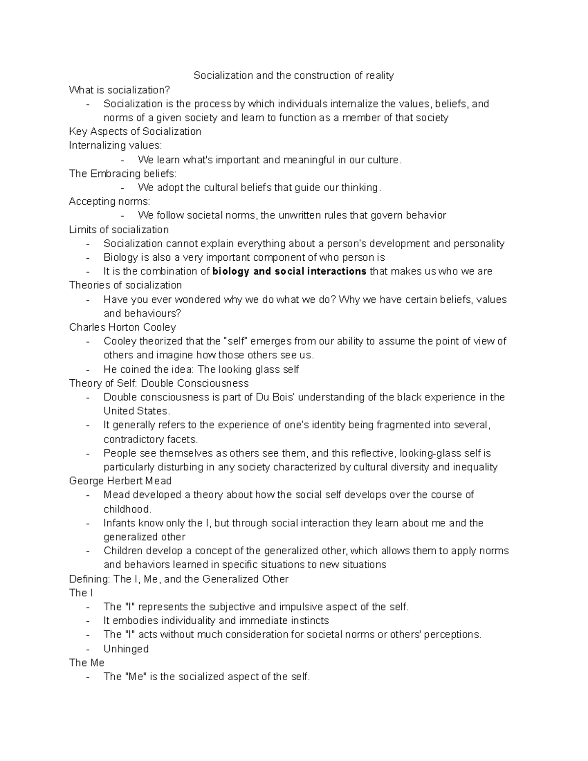 Socialization and the construction of reality 4 - The Embracing beliefs ...