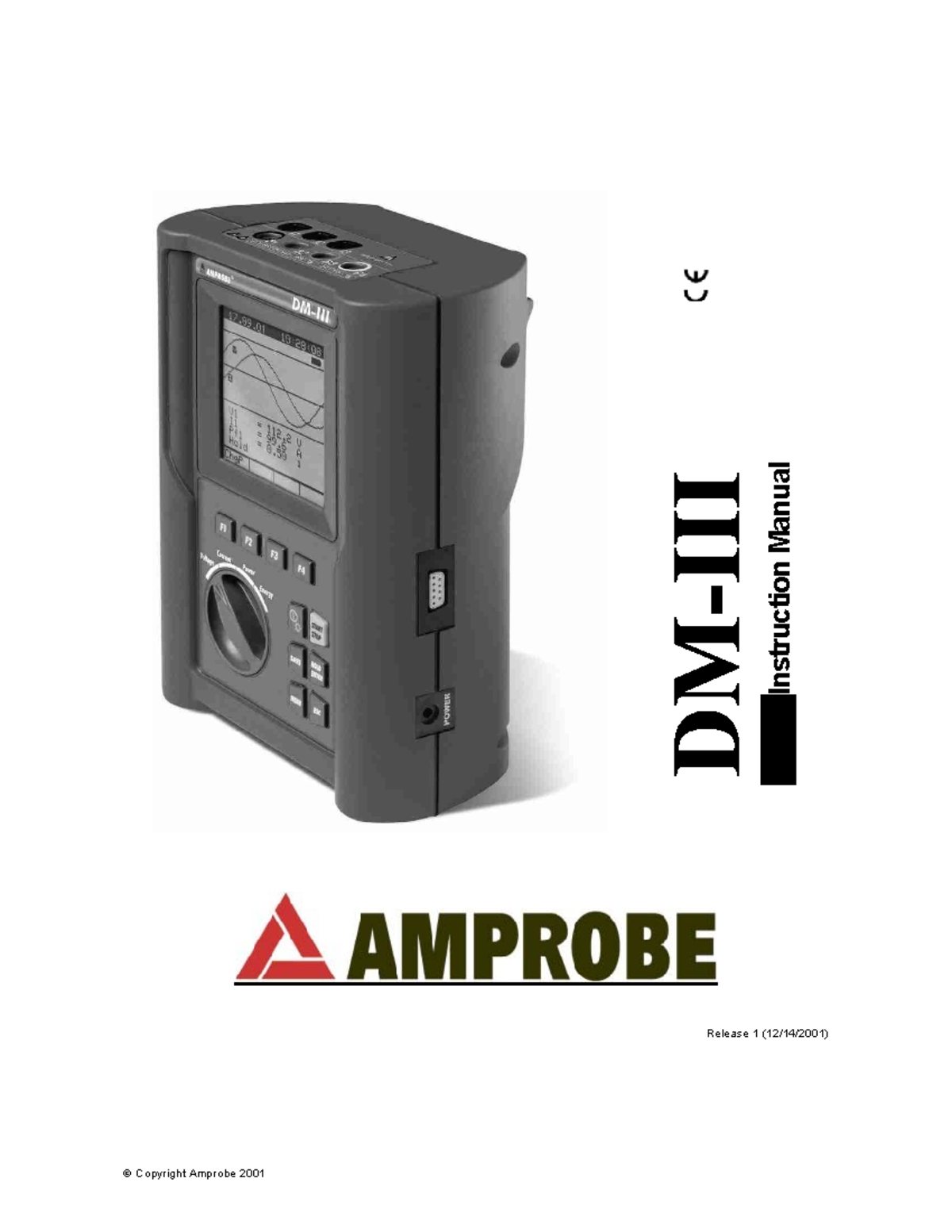 DM-III Power-Quality-Recorder Manual - Copyright Amprobe 2001 ...