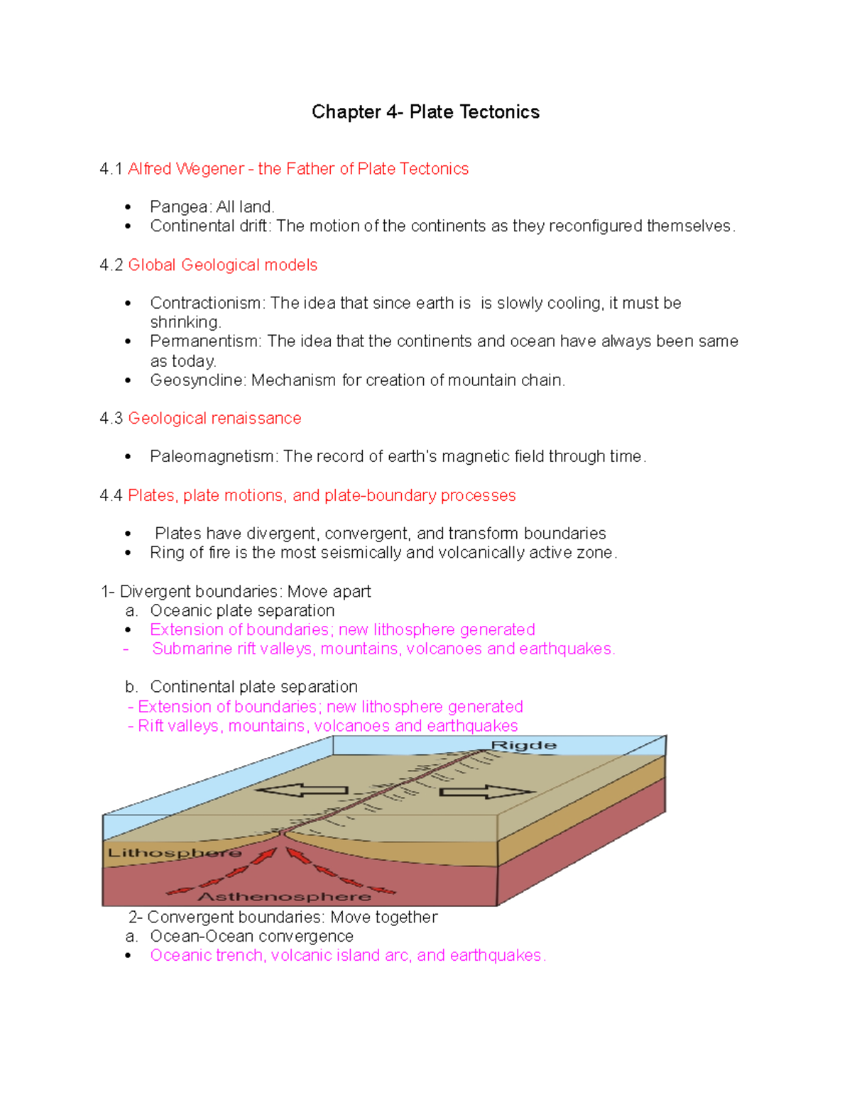 Chapter 4 GEO 121.3 - Chapter 4- Plate Tectonics 4 Alfred Wegener - the ...