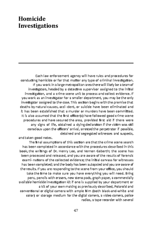 The Personal Identification in Forensic Science - crim - Personal ...