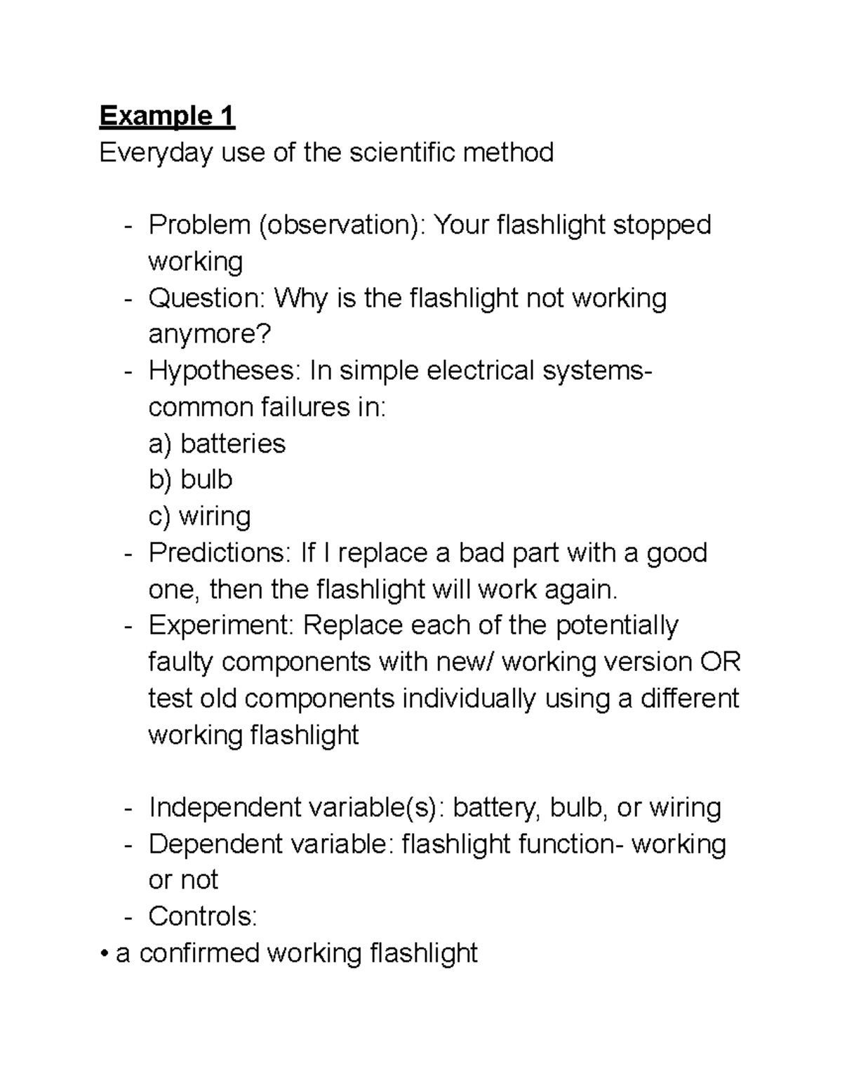 Applying The Scientific Method Example 1 Everyday Use Of The applying-the-scientific-method-example-1-everyday-use-of-the